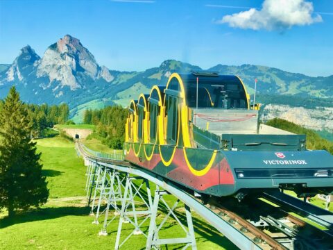 Stoos Bahn - the steepest funicular in the world